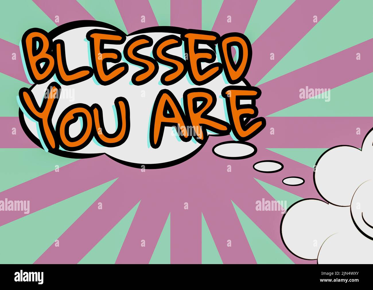 Conceptual display Blessed You Are. Internet Concept Spiritual ...