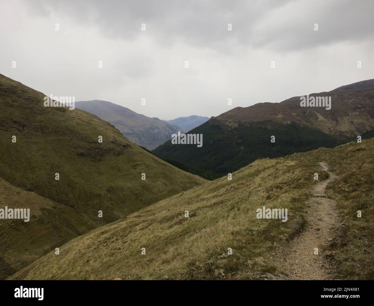 The Cape Wrath trail. Scottish Highlands. West coast of Scotland. UK ...