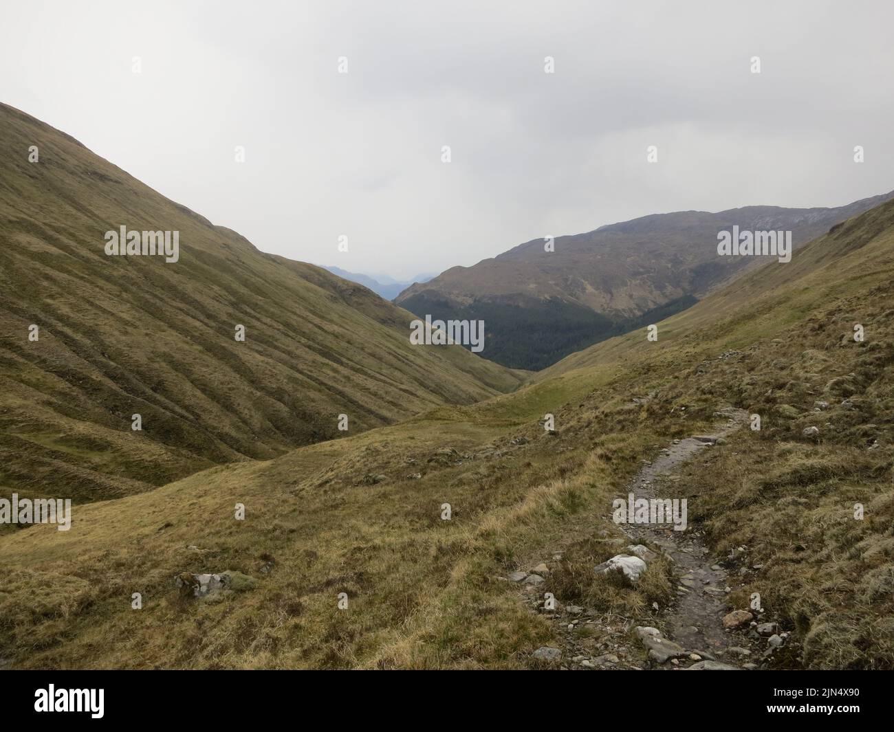 The Cape Wrath trail. Scottish Highlands. West coast of Scotland. UK ...