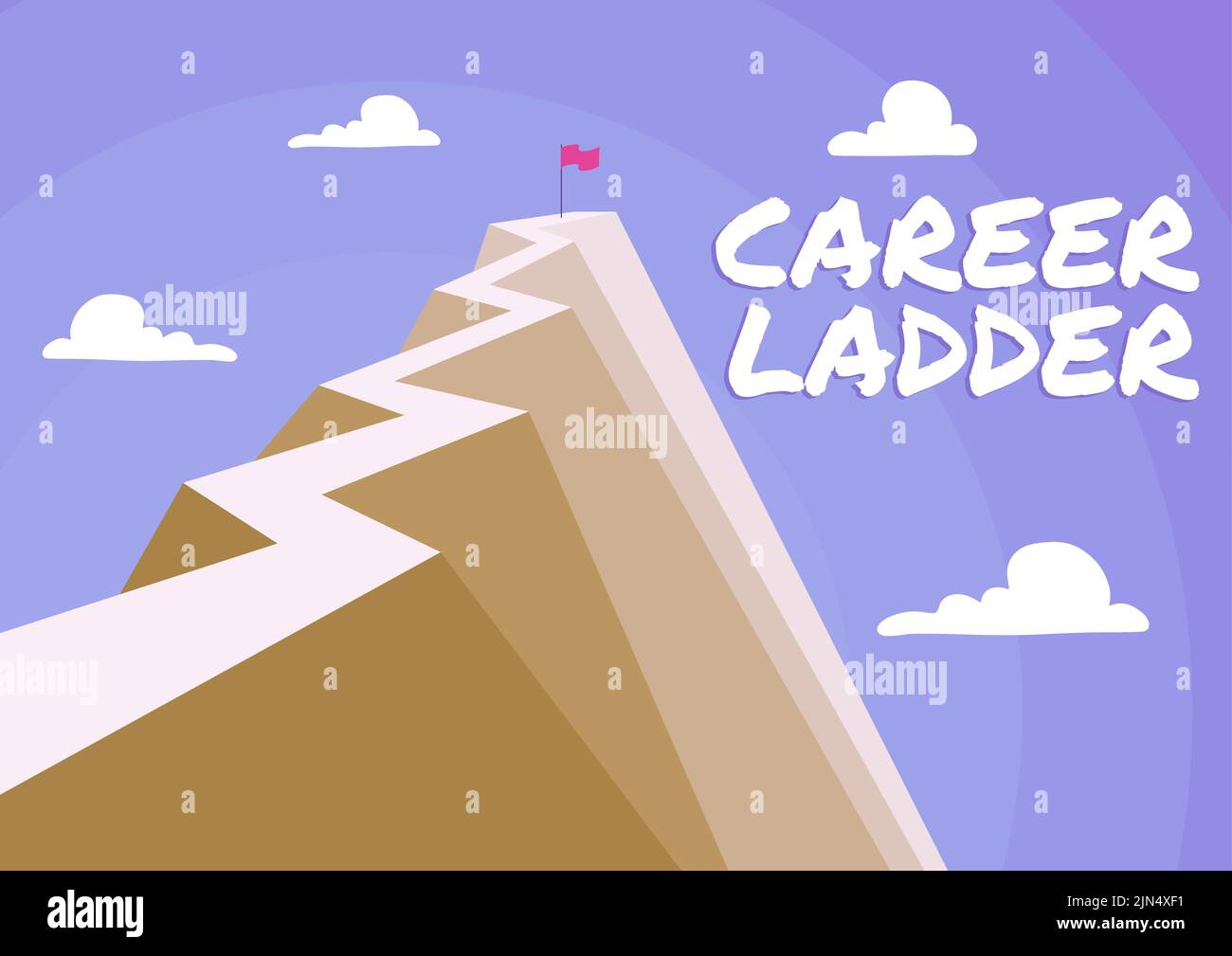 Writing displaying text Career Ladder. Word for Job Promotion ...