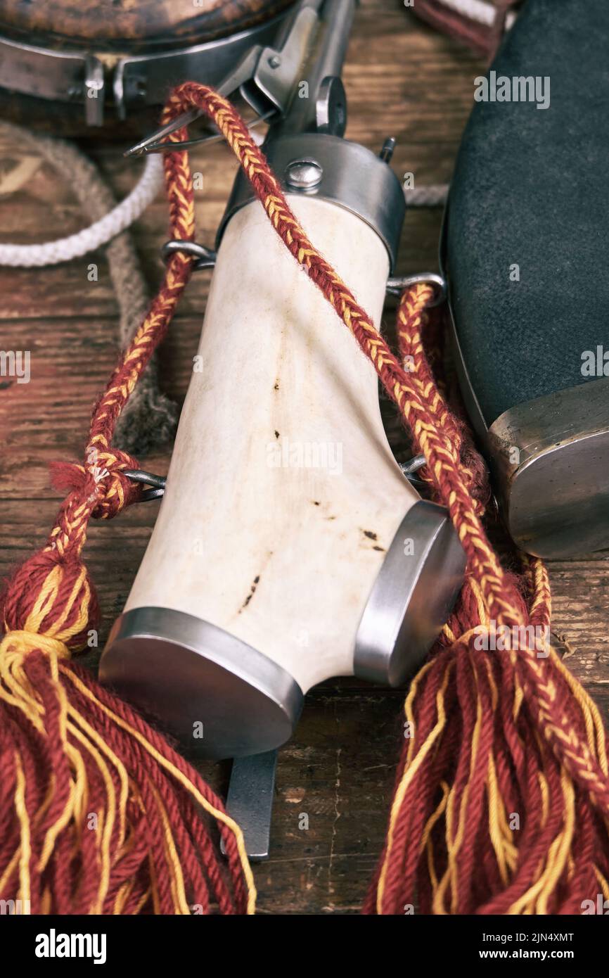 Military items for vintage guns and retro muskets - old bullets and ...