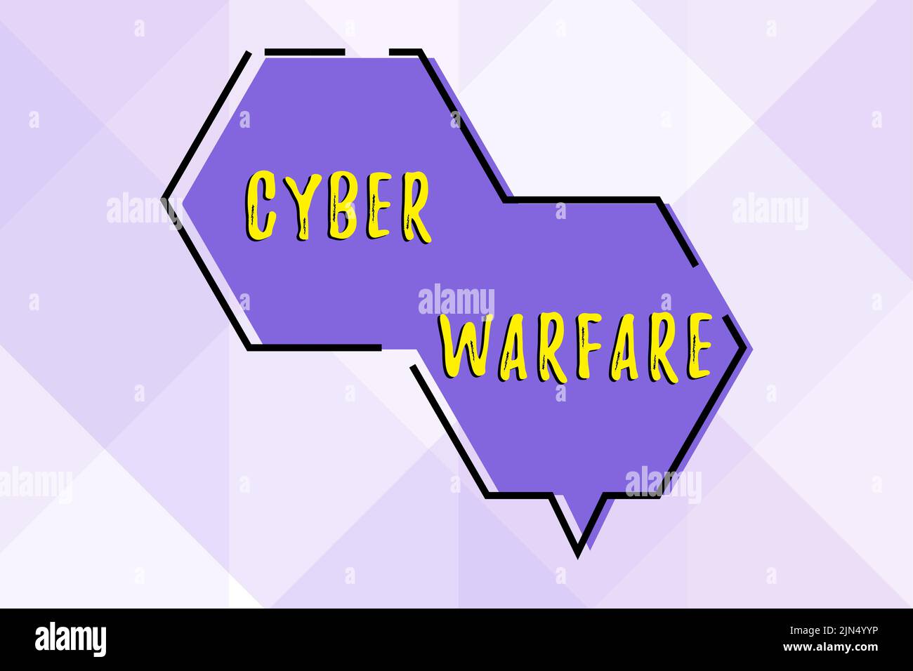 Sign displaying Cyber Warfare. Concept meaning Virtual War Hackers ...