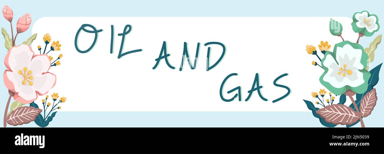 Hand writing sign Oil And Gas. Business overview Exploration Extraction ...