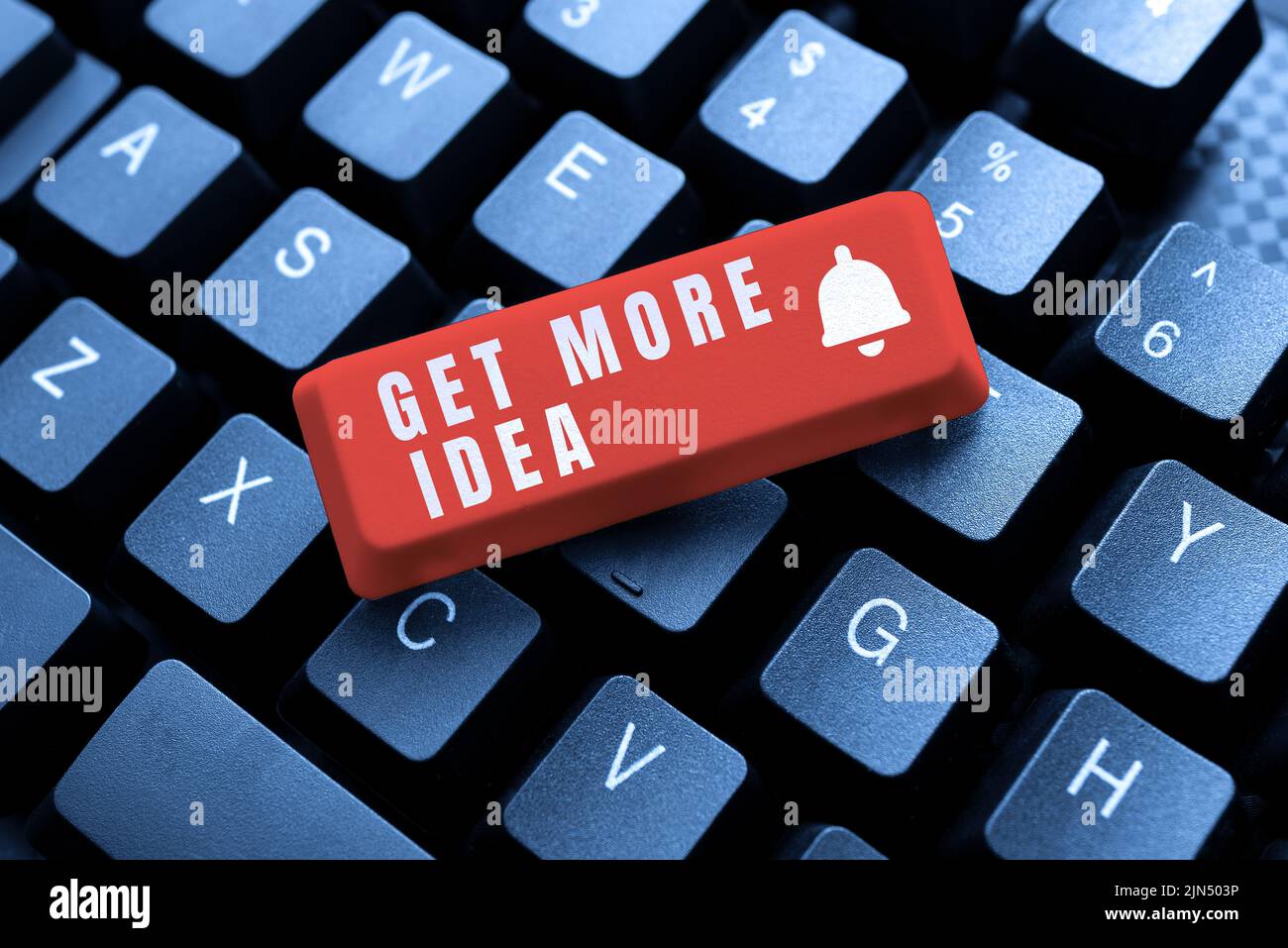 Text caption presenting Get More Idea. Business overview Random Input ...