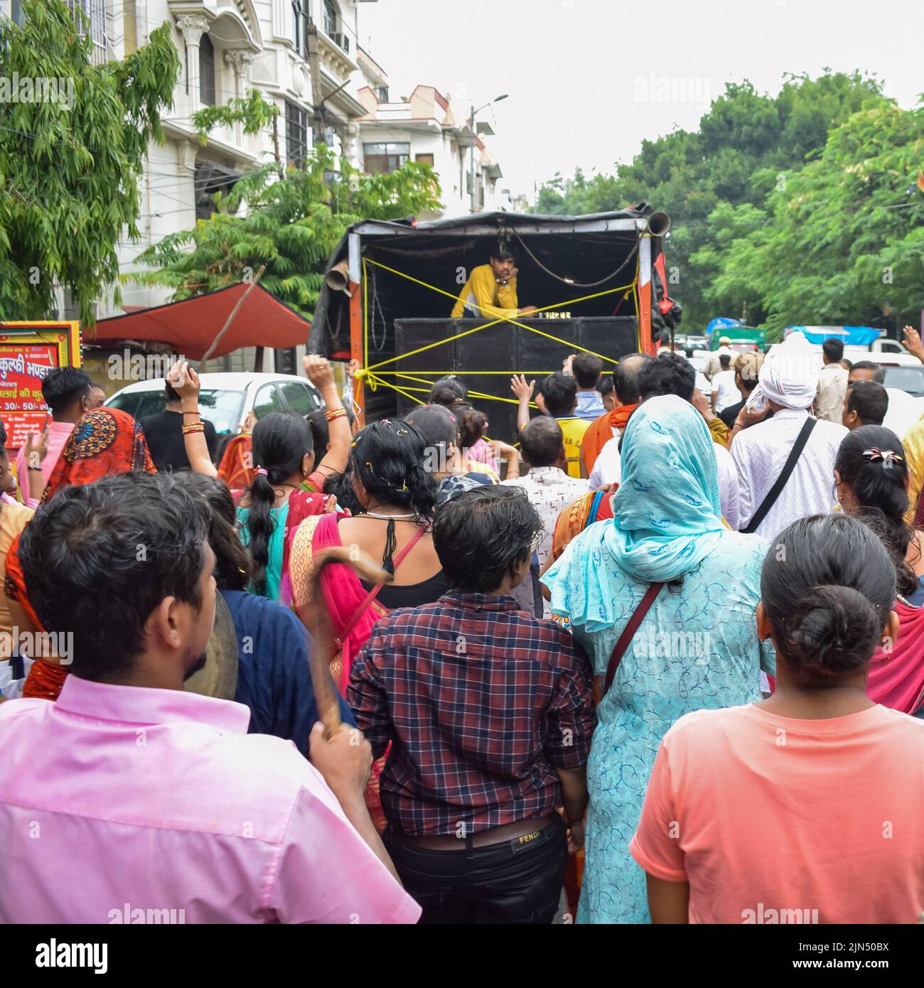 New Delhi, India July 01 2022 - A huge gathering of devotees from ...