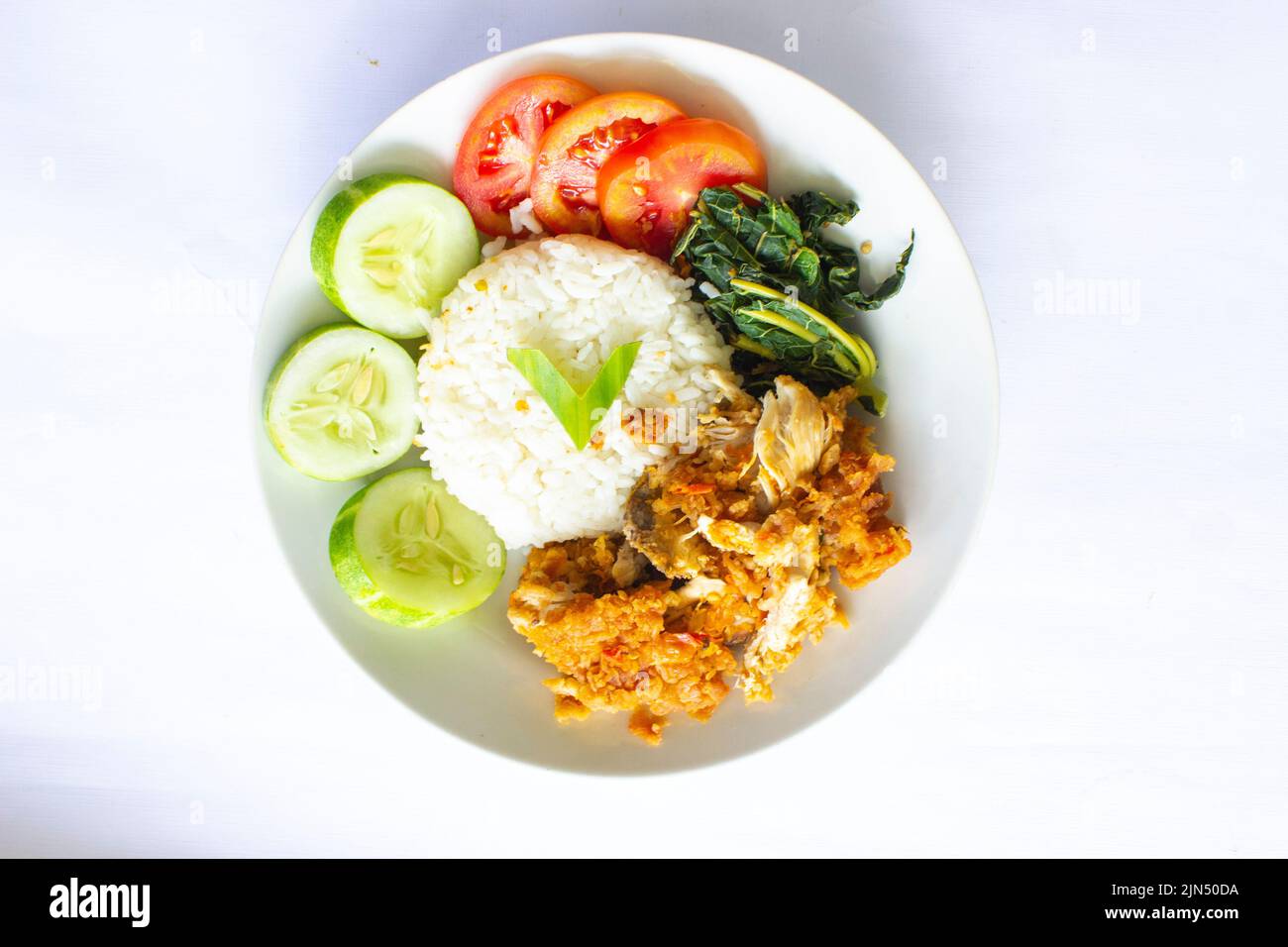 ayam geprek or chicken crush or chicken smashed is indonesian food made ...