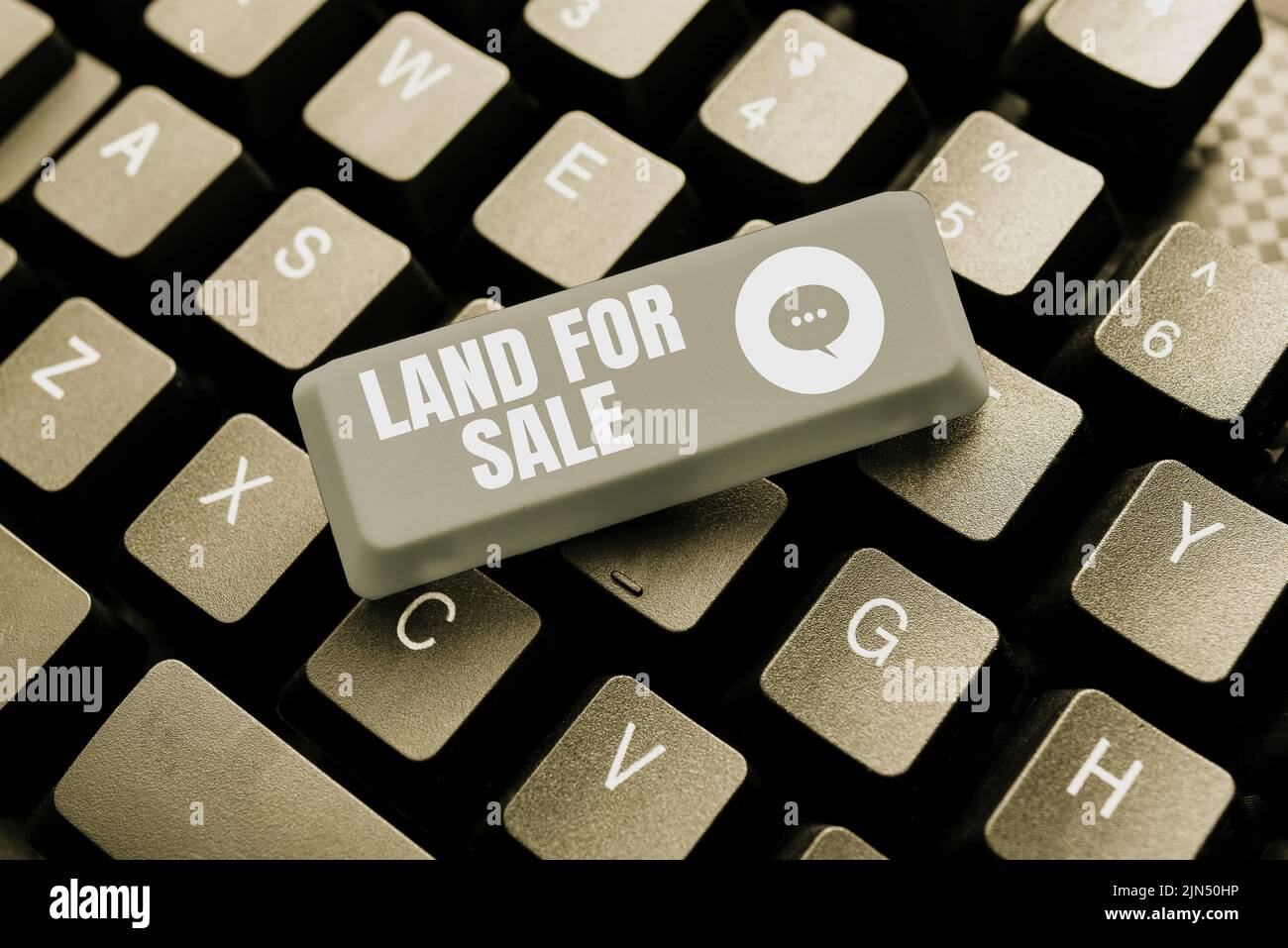 Text caption presenting Land For Sale. Business concept Real Estate Lot ...