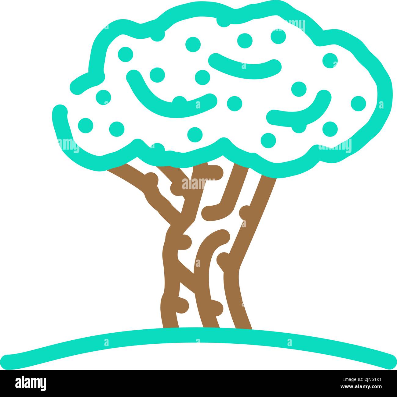 olive tree color icon vector illustration Stock Vector Image & Art - Alamy