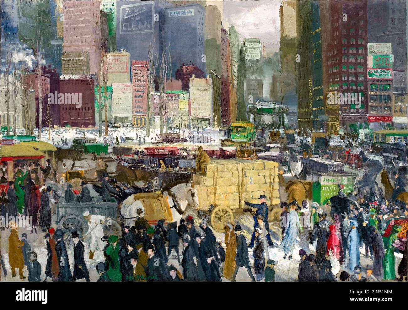 George Bellows painting, New York, oil on canvas, 1911 Stock Photo - Alamy