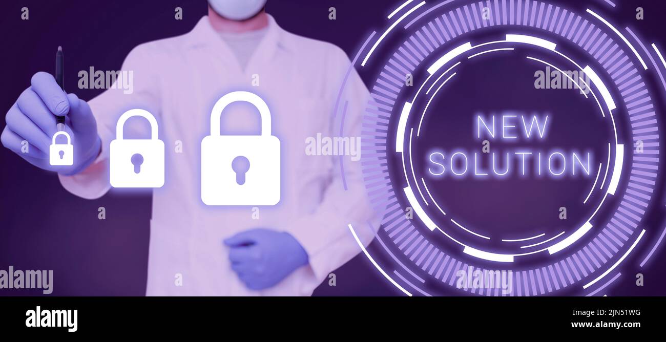 Conceptual caption New Solution. Business idea Modern Innovation Latest ... Conceptual caption New Solution. Business idea Modern Innovation Latest ...