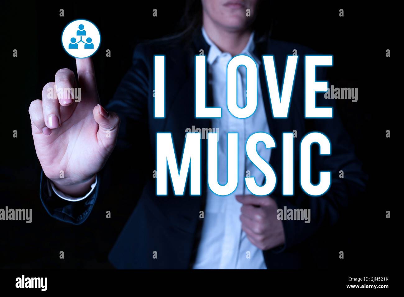 Inspiration showing sign I Love Music. Business approach Having ...