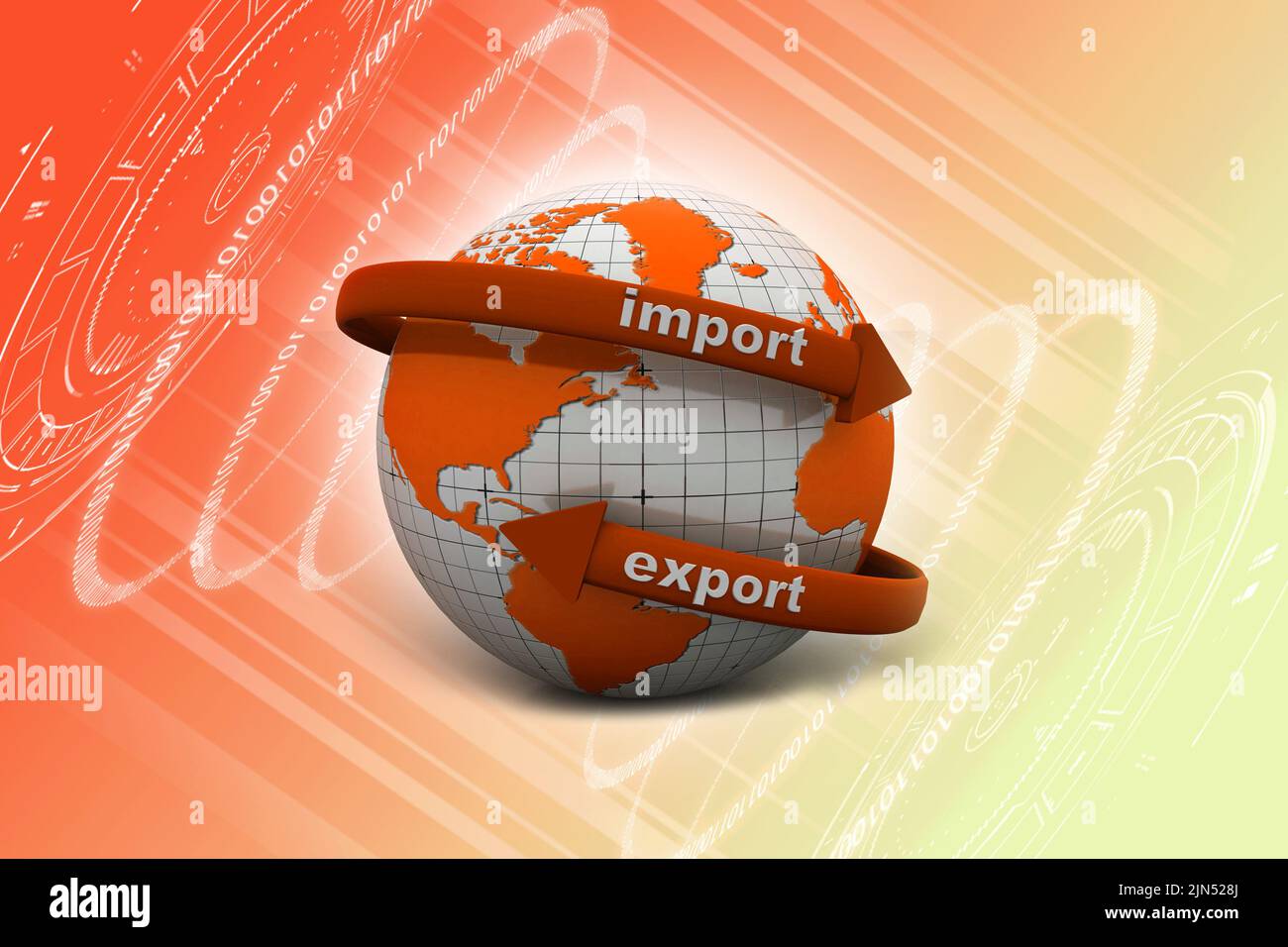 Import export world map by product hi-res stock photography and images ...