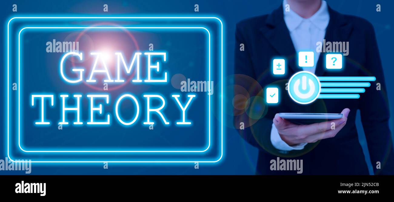 Text showing inspiration Game Theory. Internet Concept branch of ...