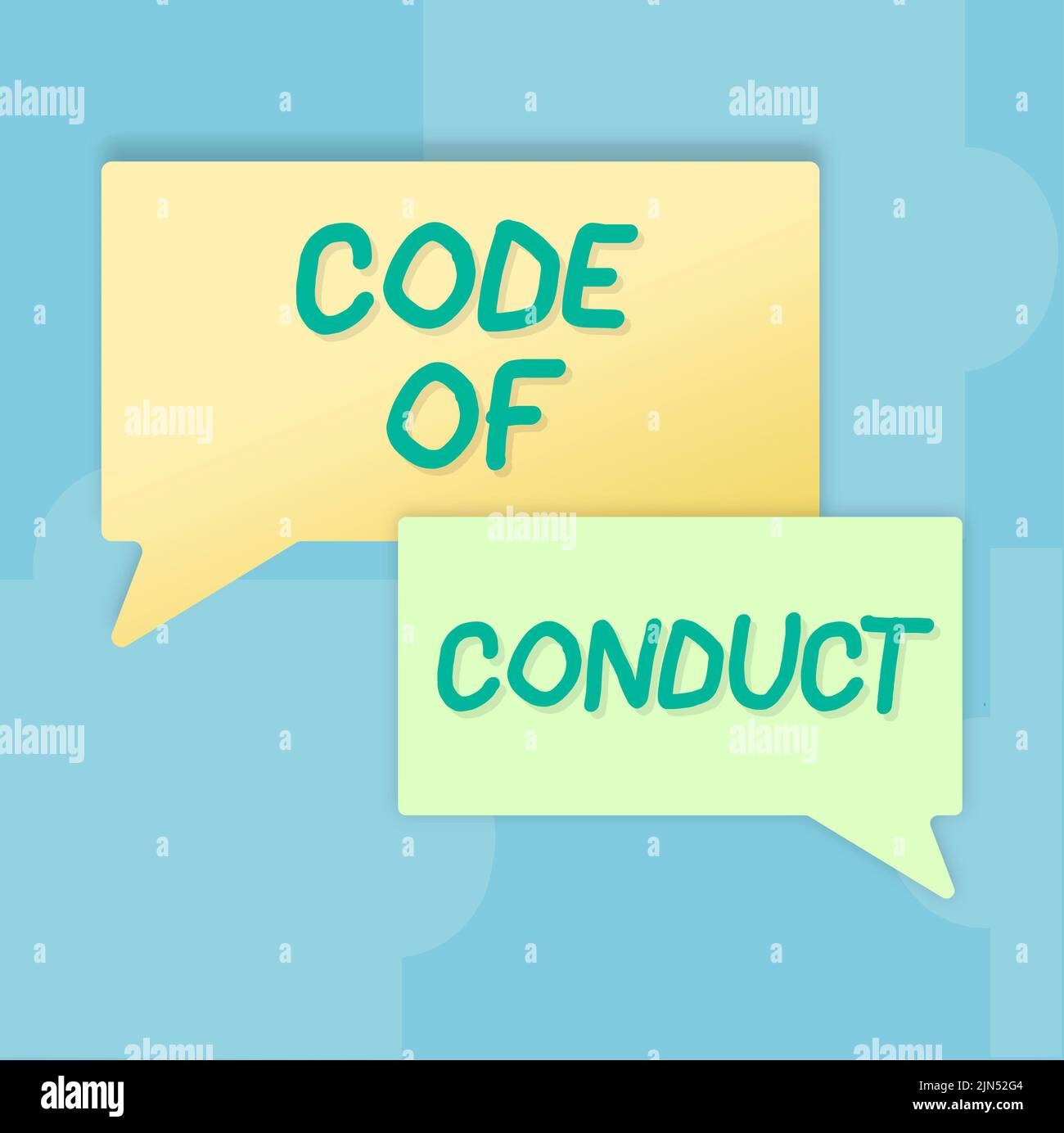 Text sign showing Code Of Conduct. Conceptual photo Ethics rules moral ...