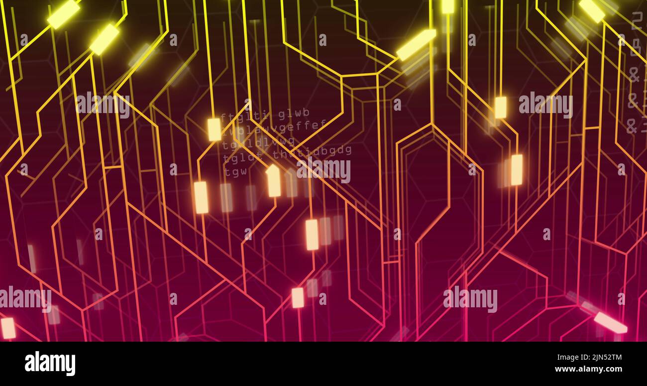 Image neon integrated circuit hi-res stock photography and images - Alamy