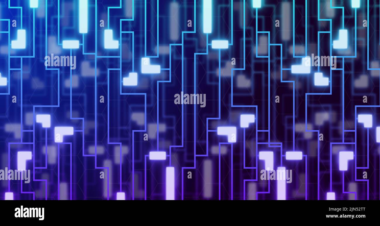 Image neon integrated circuit hi-res stock photography and images - Alamy