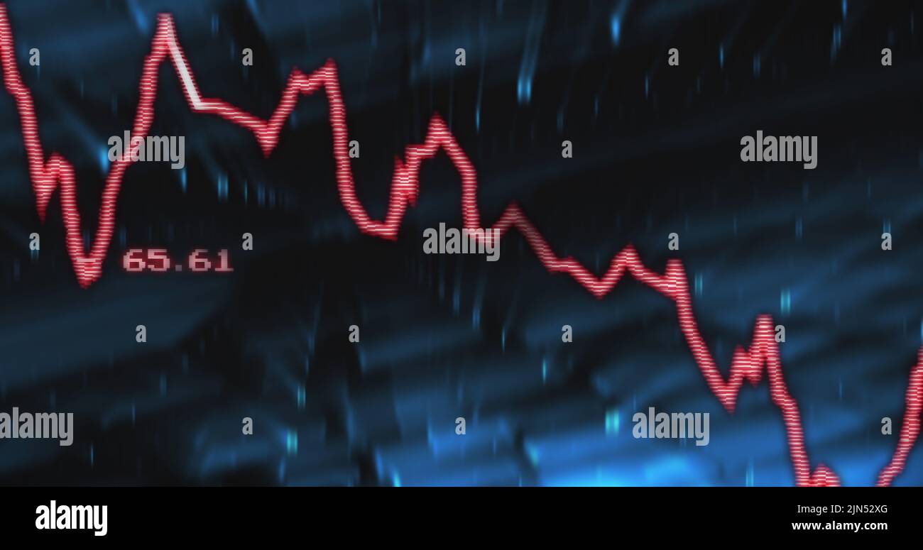 Image of shapes over numbers with diagram Stock Photo - Alamy