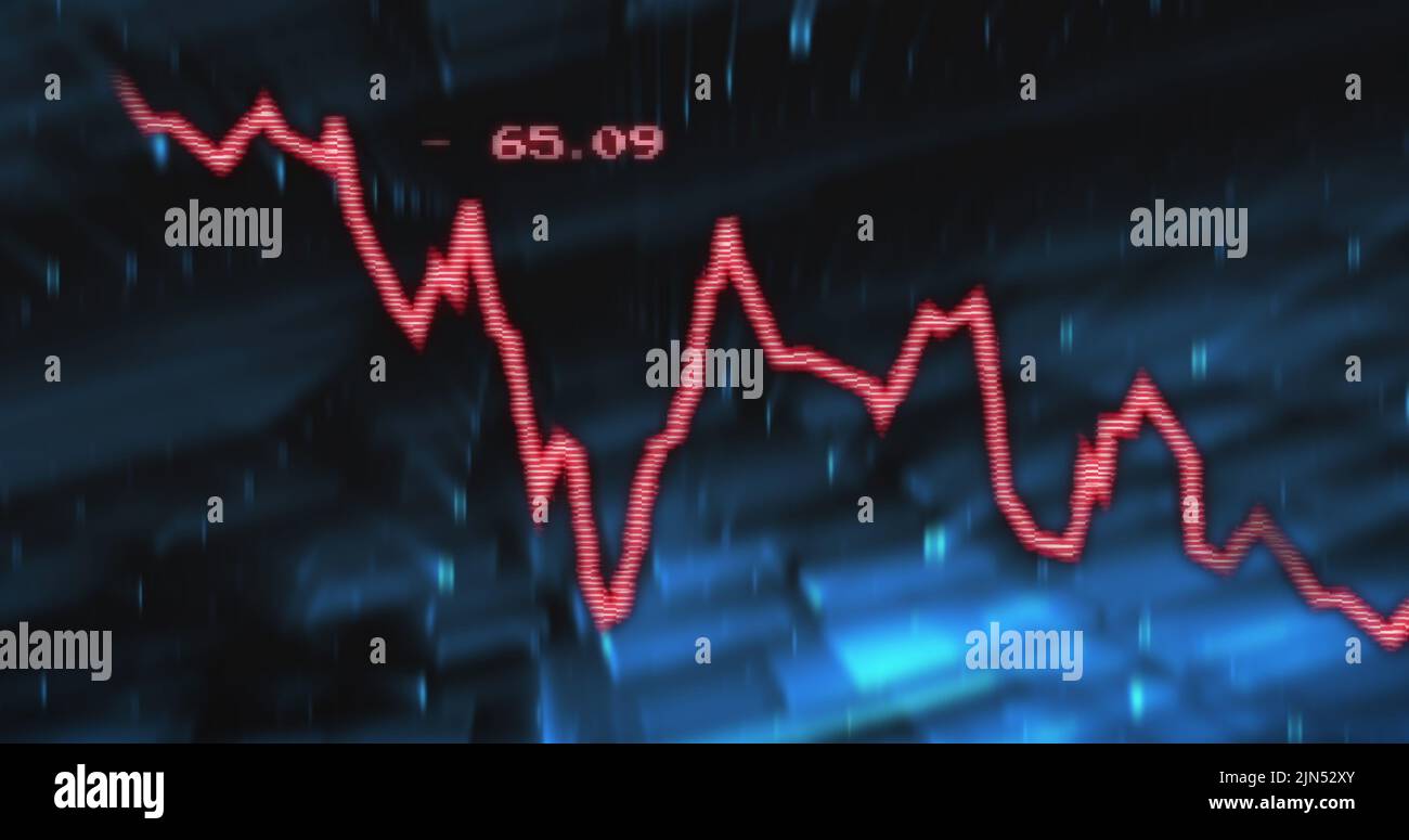 Image of shapes over numbers with diagram Stock Photo - Alamy