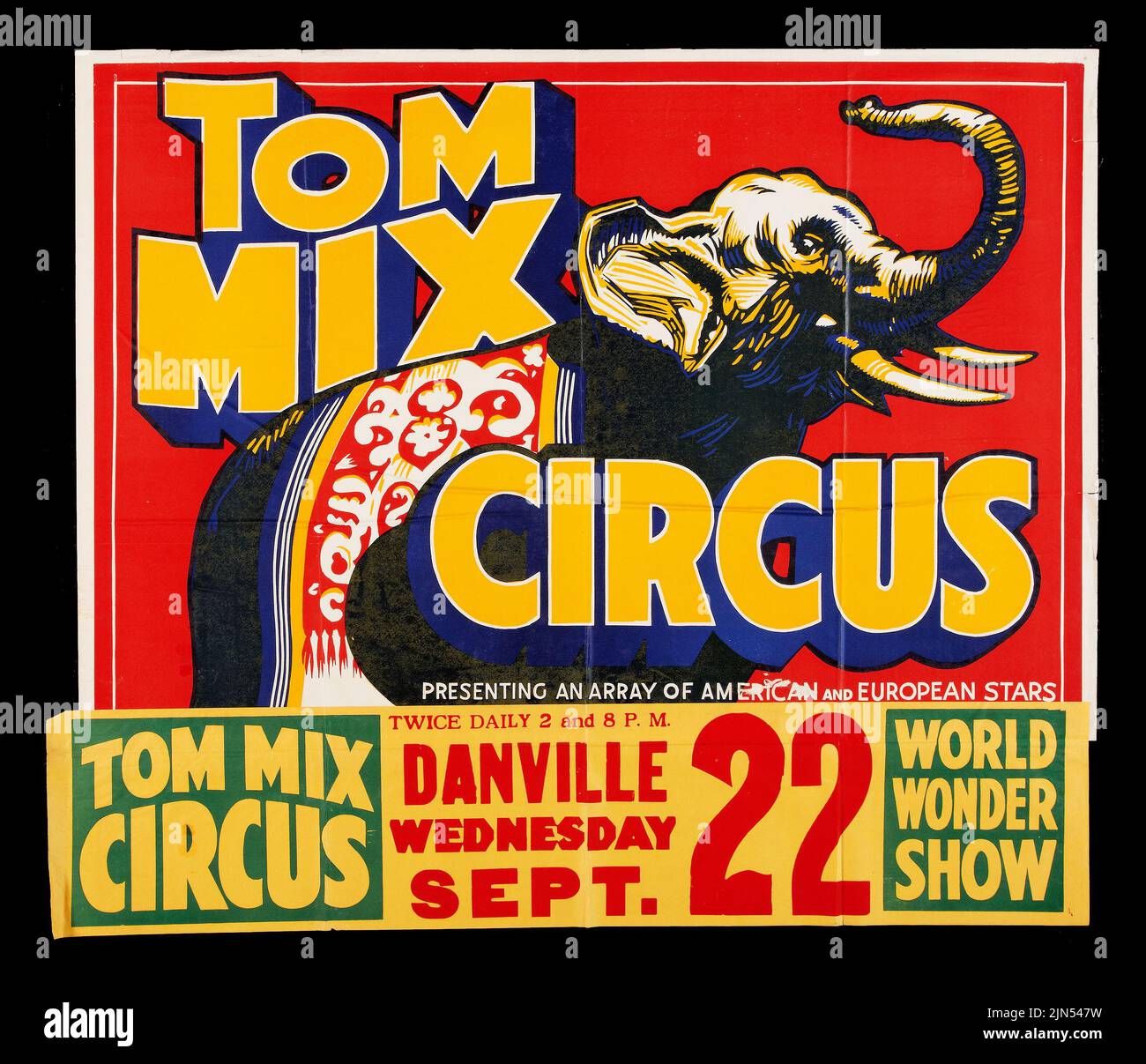 Tom mix circus poster hi-res stock photography and images - Alamy