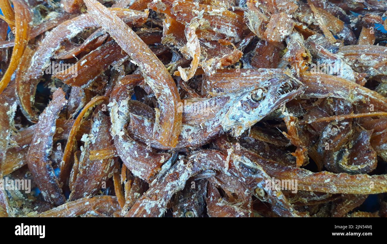 mini beltfish or ikan layur, fried by salting process Stock Photo - Alamy