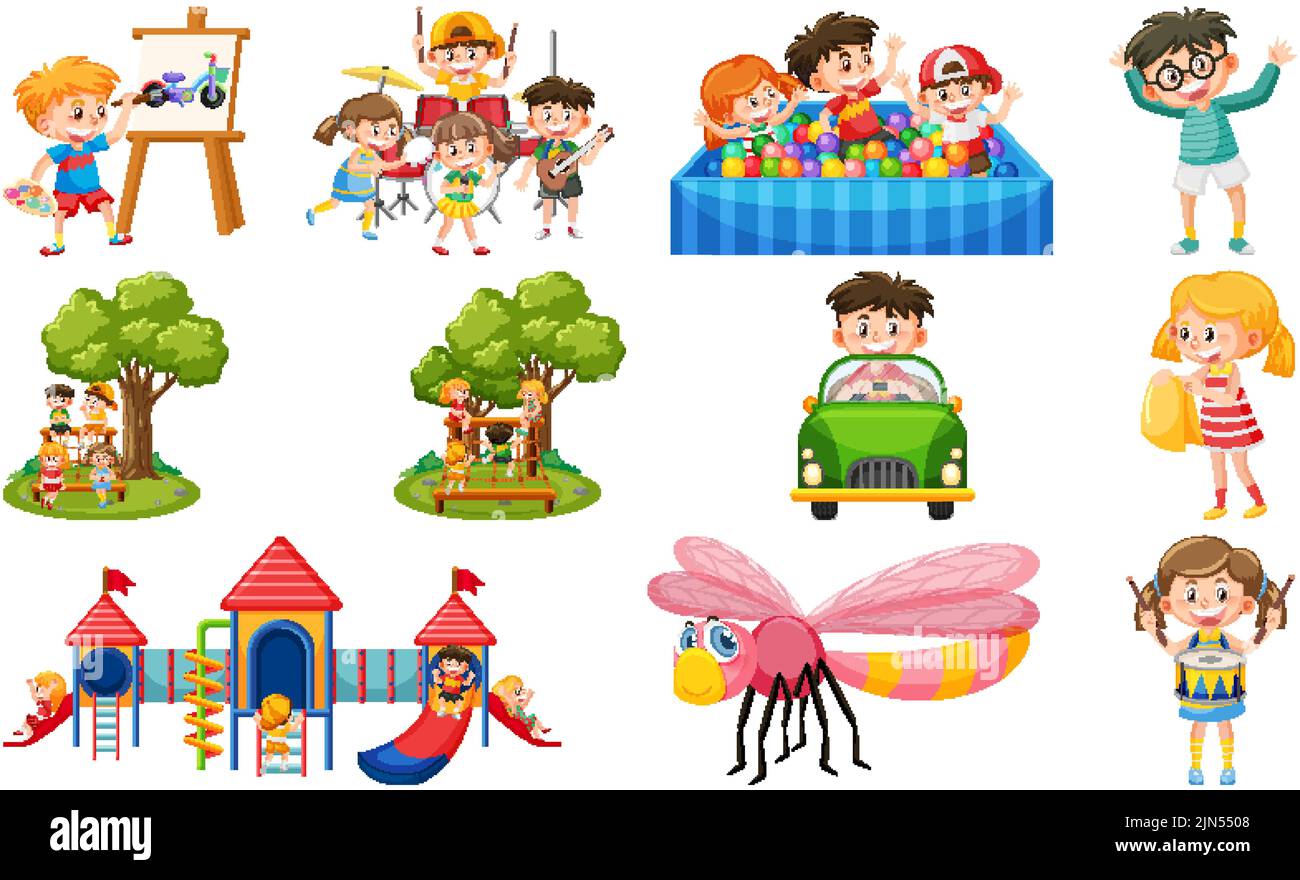 Boy boys male child children childhood kid kids Stock Vector Images - Alamy