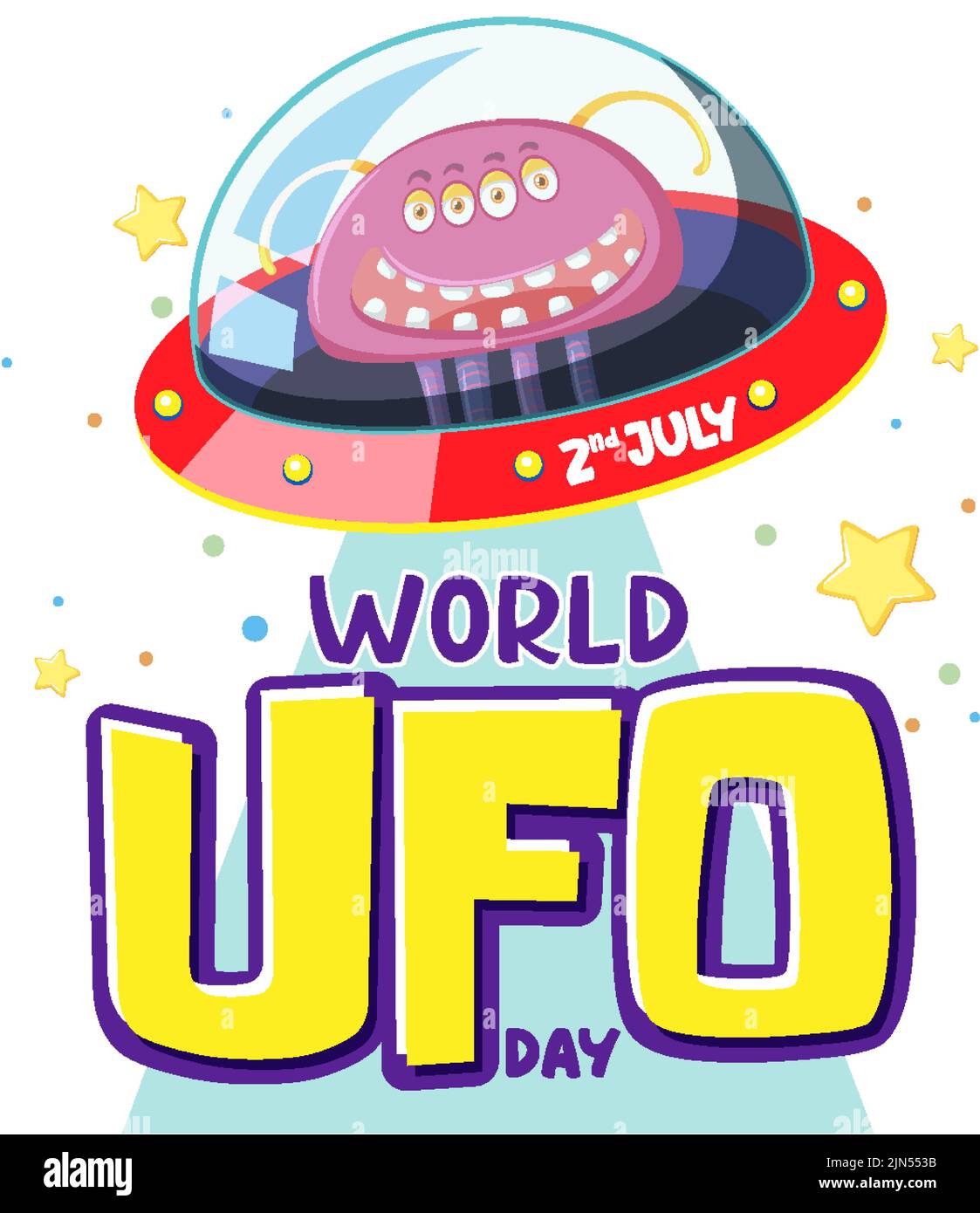 World ufo day cartoon Cut Out Stock Images & Pictures - Alamy