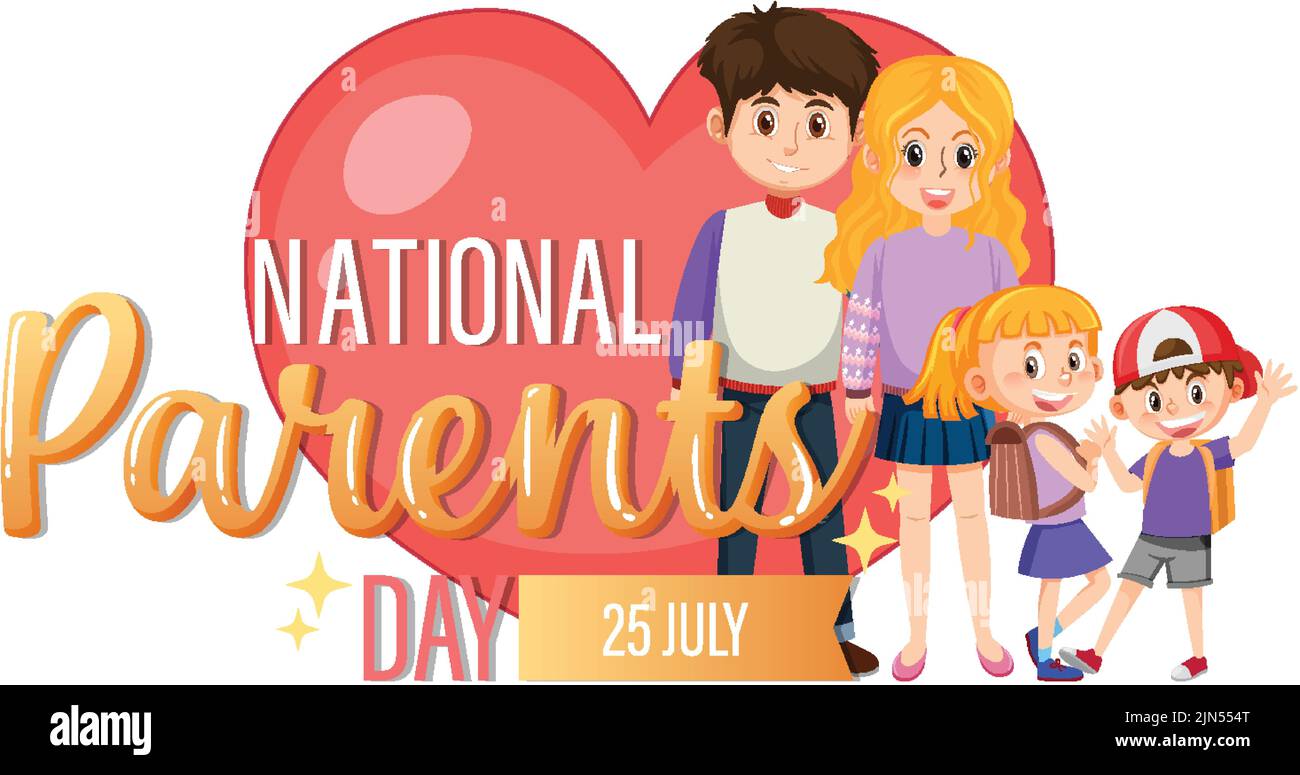 National Parents Day banner design illustration Stock Vector Image ...