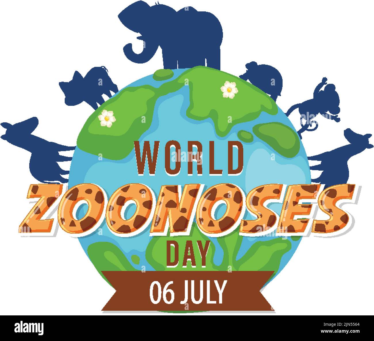 World zoonoses day logo design illustration Stock Vector Image & Art - Alamy