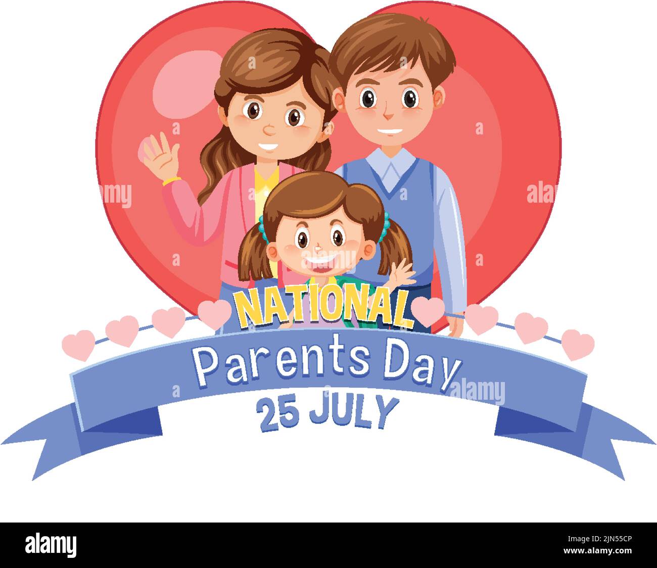 National Parents Day banner design illustration Stock Vector Image ...
