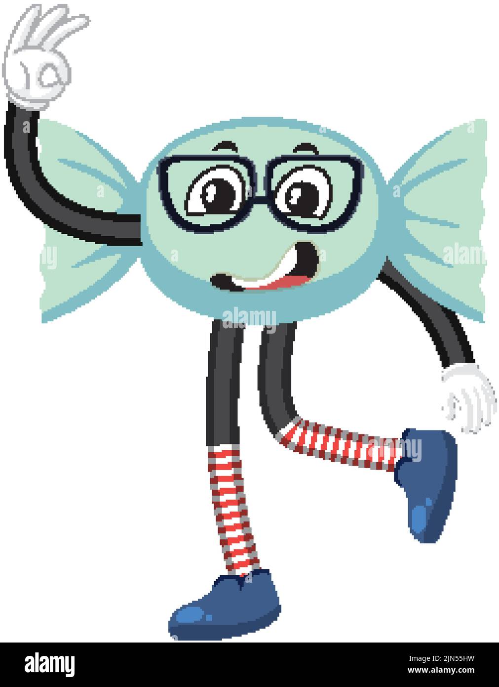 Sweet candy with facial expression illustration Stock Vector Image ...