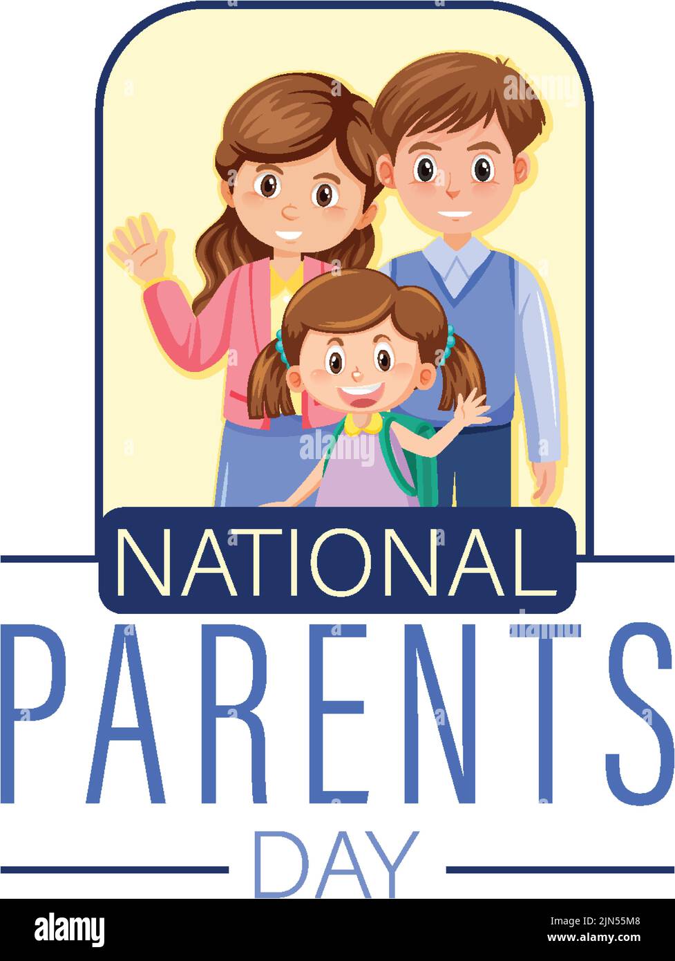 National Parents Day Poster Template illustration Stock Vector Image ...