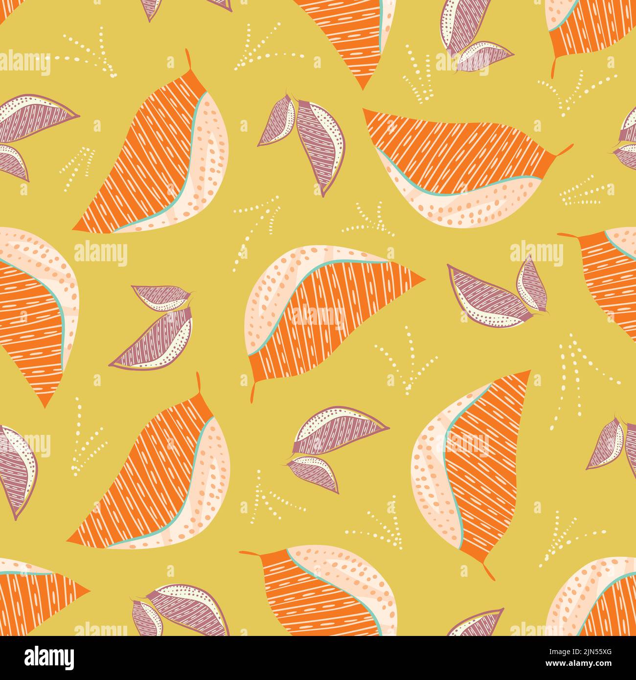 Scattered Leaves Texture