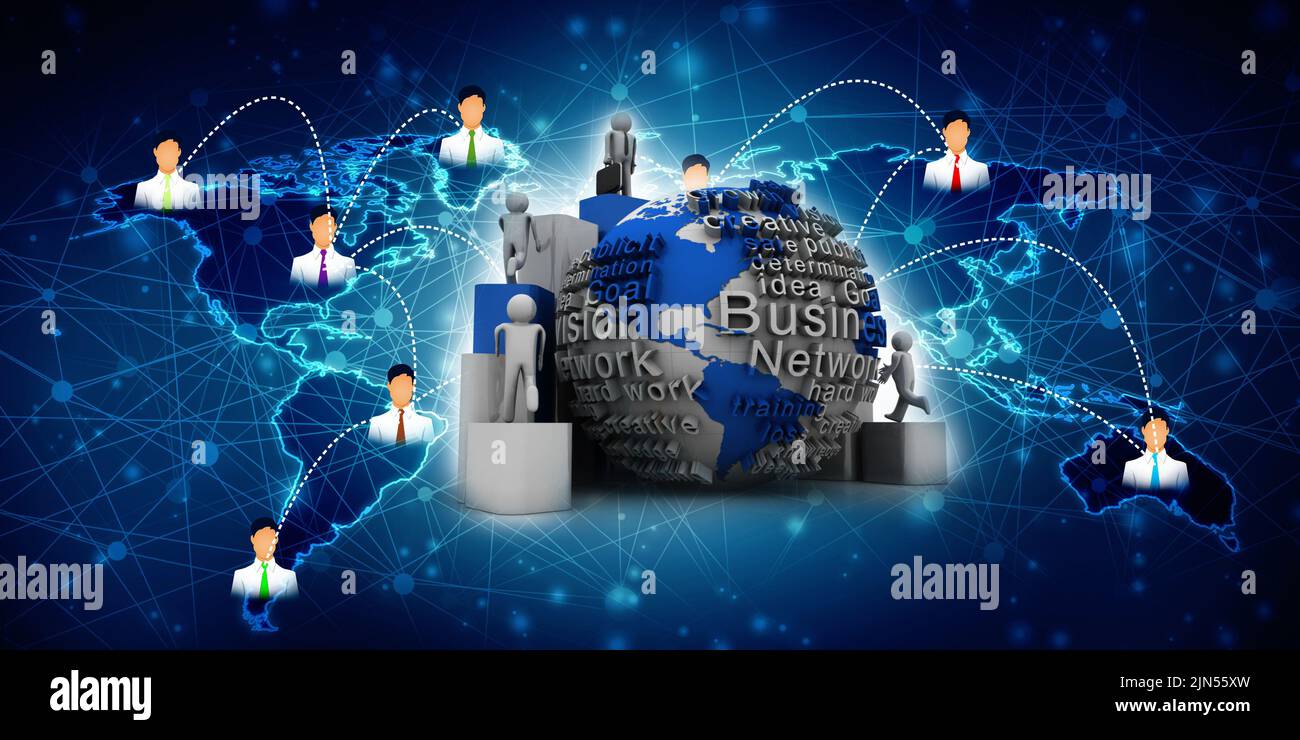 3d rendering Stock market online business concept. business Graph ...