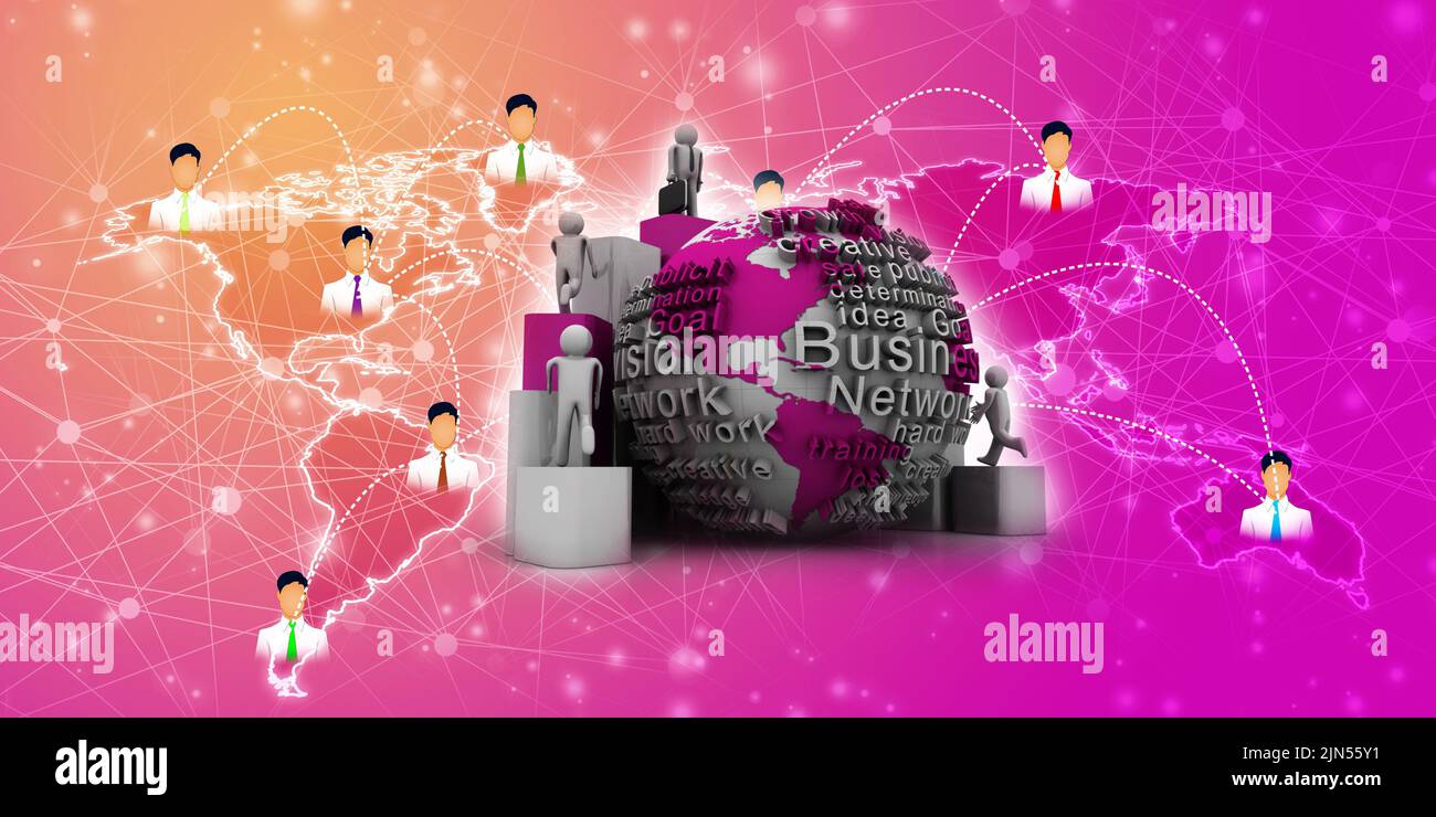 3d rendering Stock market online business concept. business Graph ...