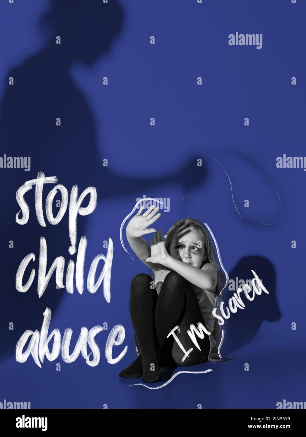 Conceptual contemporary art collage. Concept of human rights, child ...