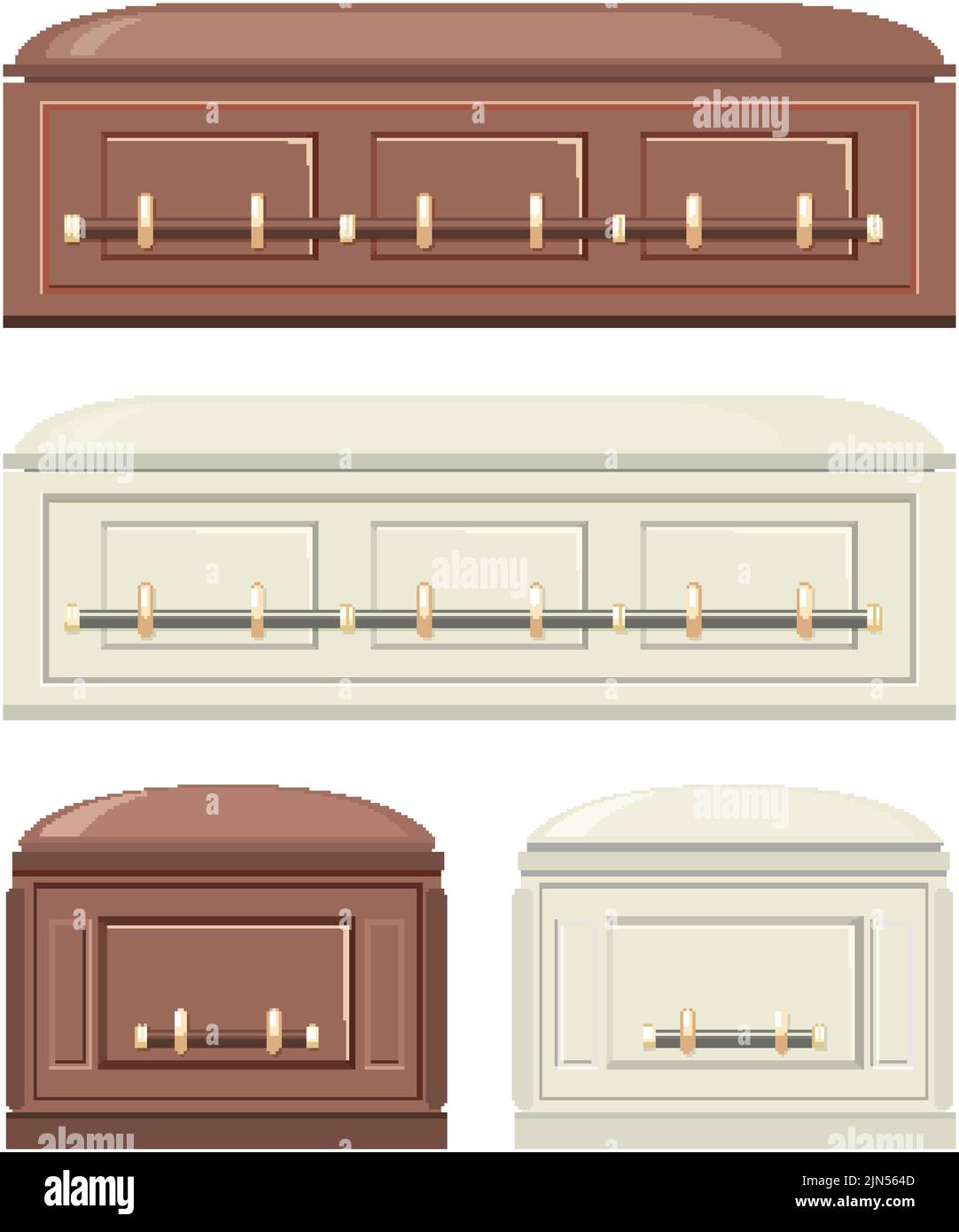 Set of different coffins illustration Stock Vector Image & Art - Alamy
