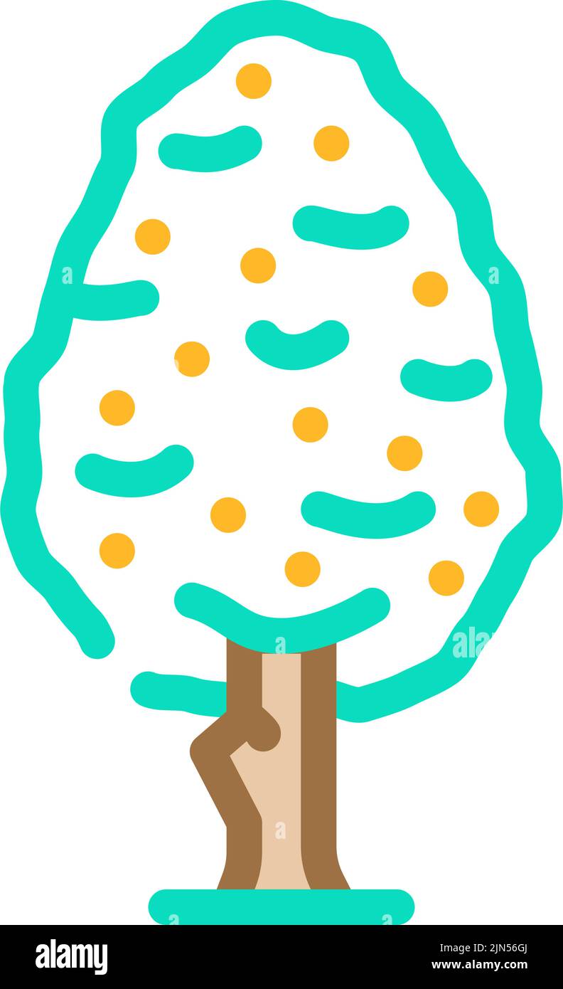 pear tree color icon vector illustration Stock Vector Image & Art - Alamy