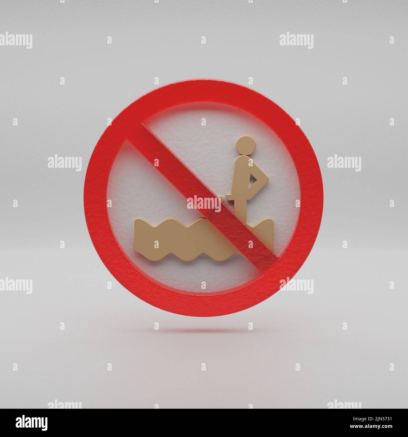 Beautiful abstract illustration Forbidden, prohibition, urinating ...