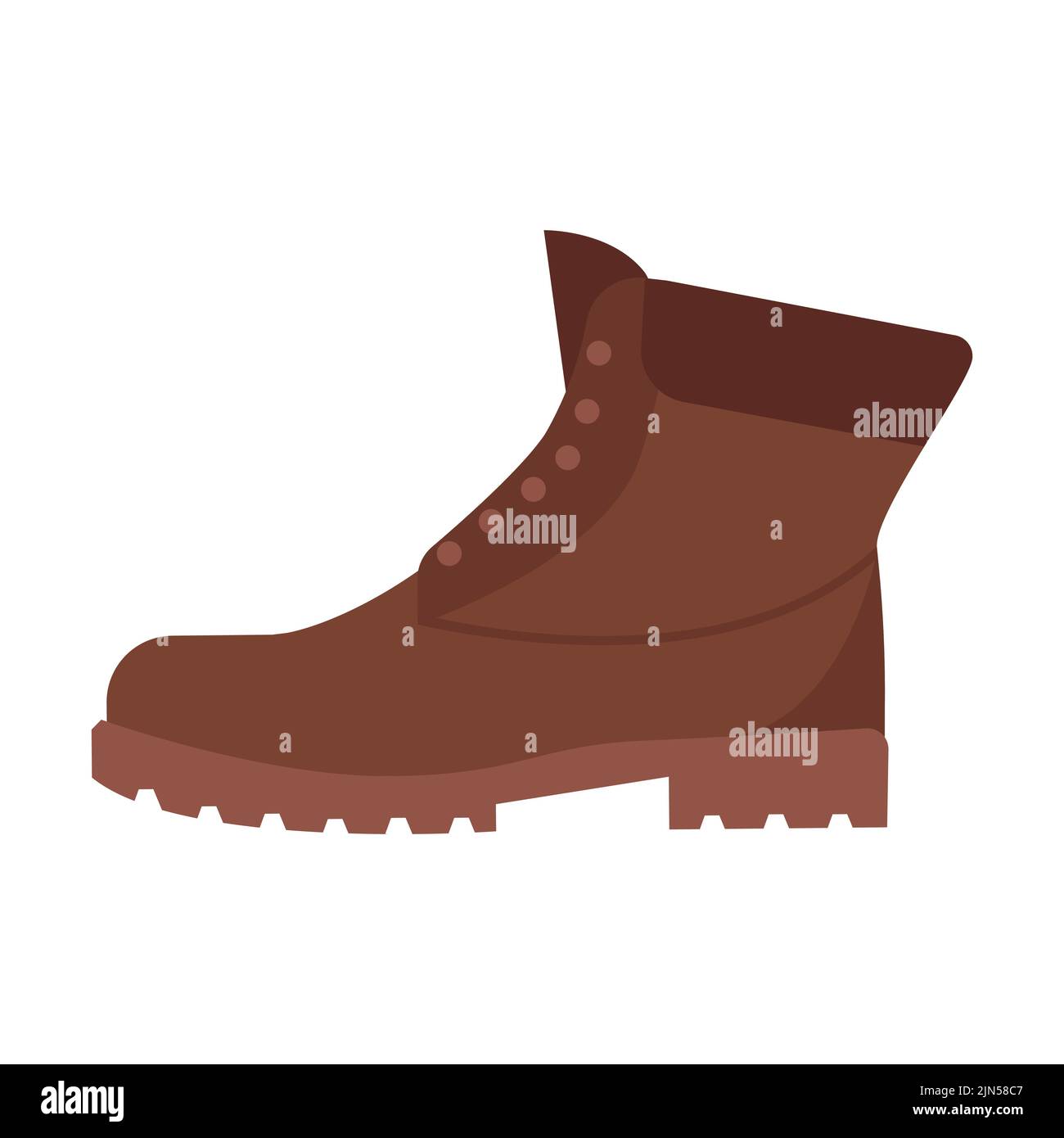 Shoes for travel and hiking isolated on white background. Flat vector ...