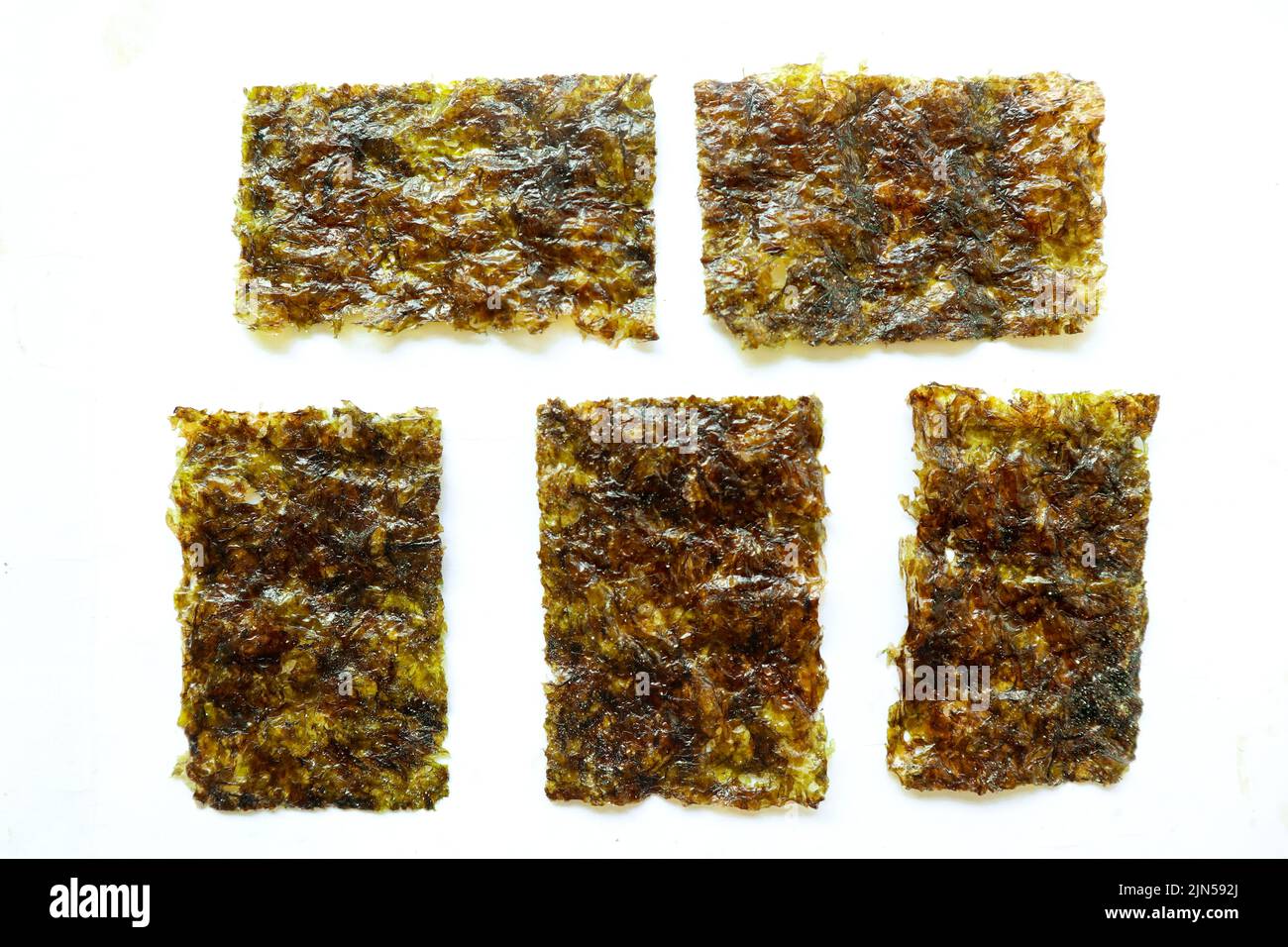 nori seaweed isolated on white background. Japanese food nori. Dry ...