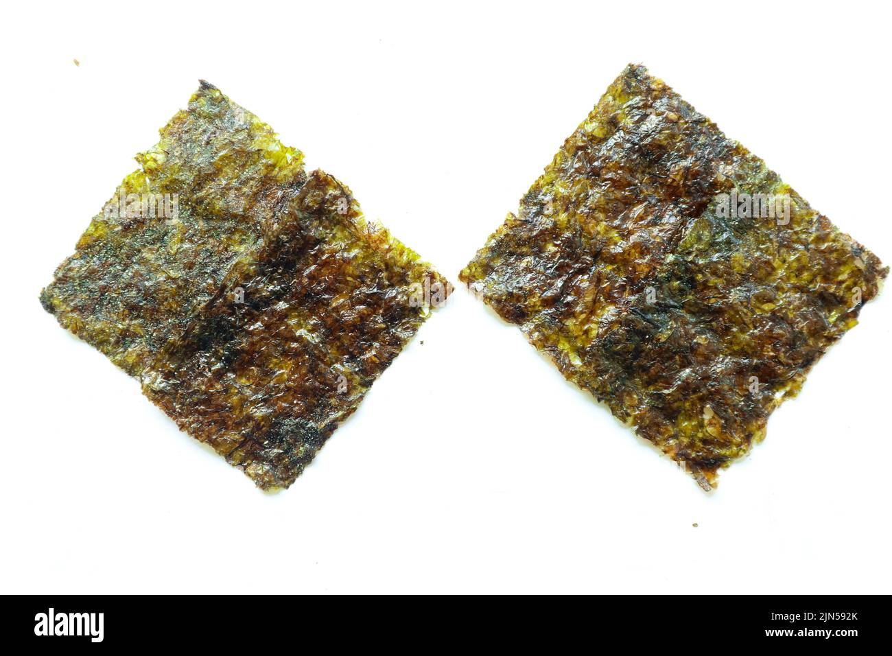 nori seaweed isolated on white background. Japanese food nori. Dry ...