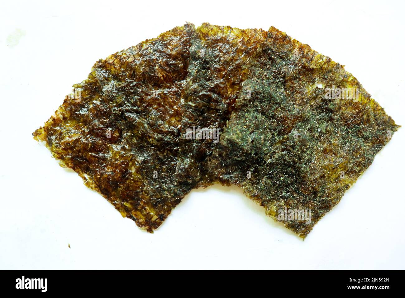 nori seaweed isolated on white background. Japanese food nori. Dry ...