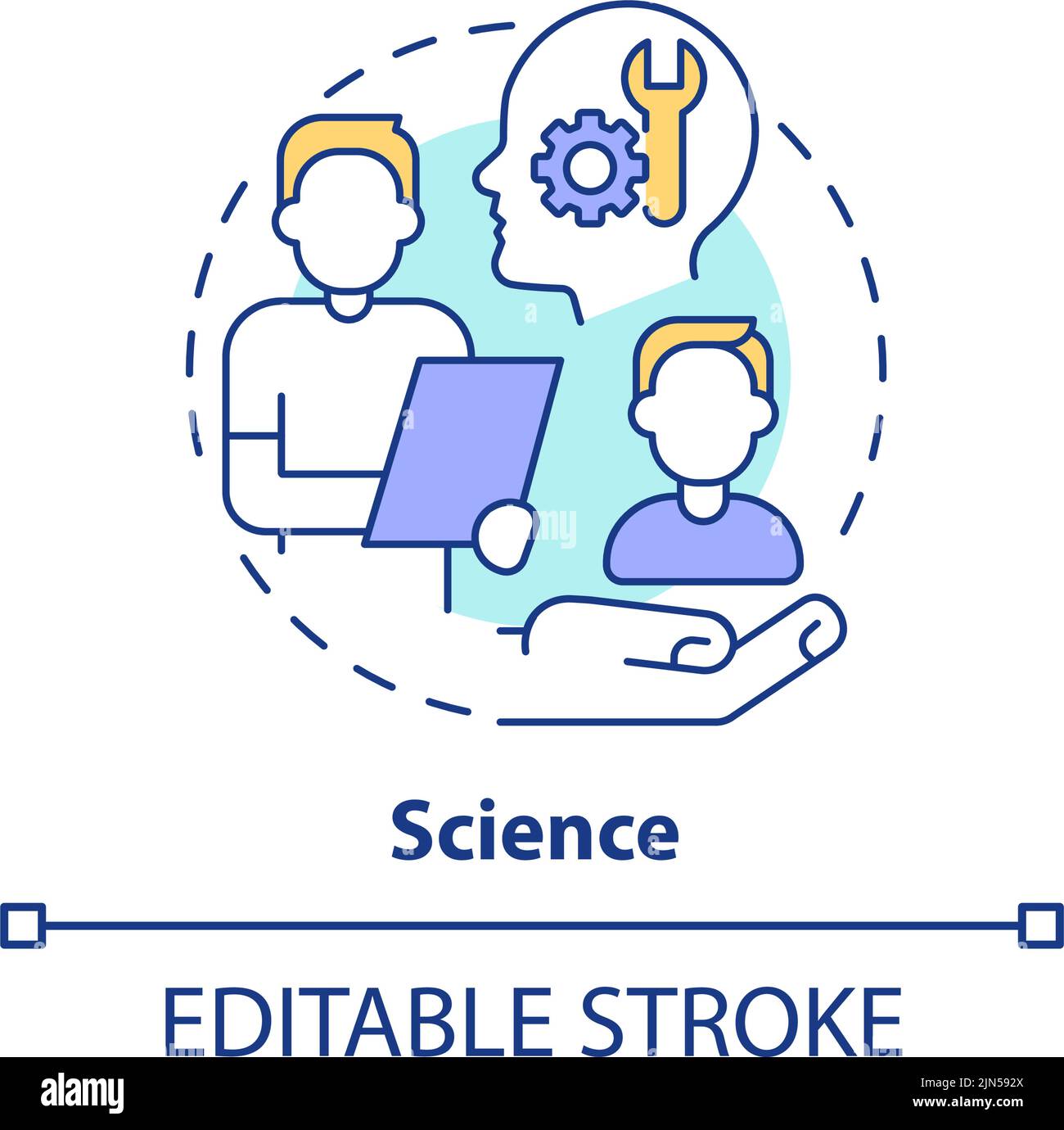 Science concept icon Stock Vector Image & Art - Alamy