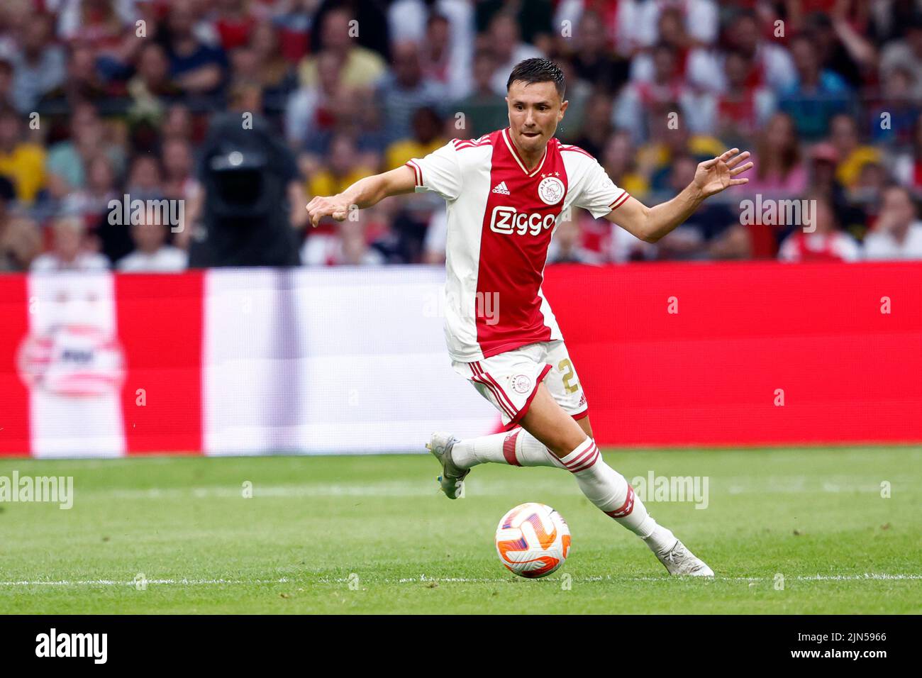 AMSTERDAM, THE NETHERLANDS - JULY 30: Steven Berghuis of Ajax during ...