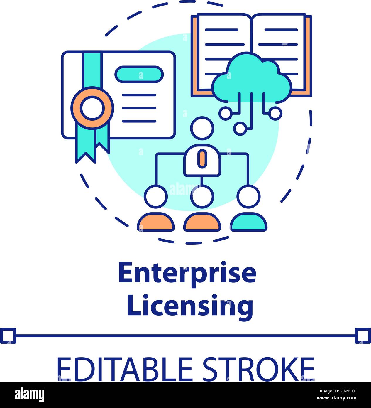 Enterprise licensing concept icon Stock Vector Image & Art - Alamy