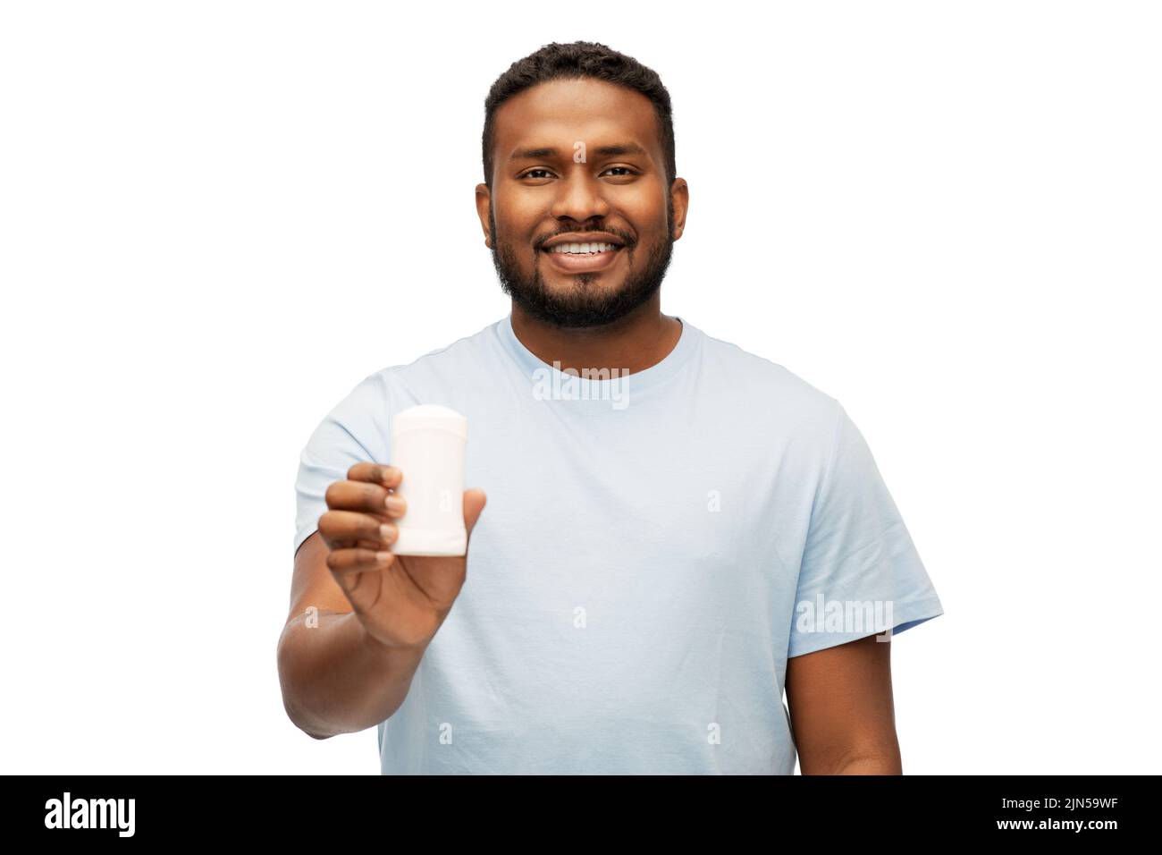 african american man with antiperspirant deodorant Stock Photo - Alamy