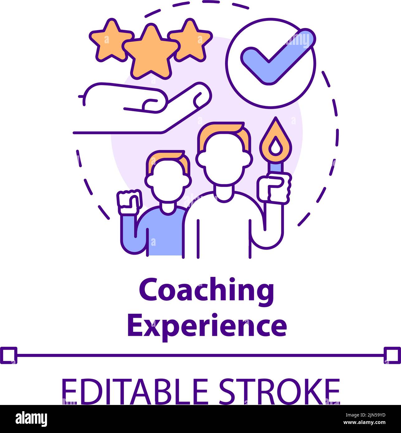 Coaching expert concept illustration Stock Vector Images - Alamy