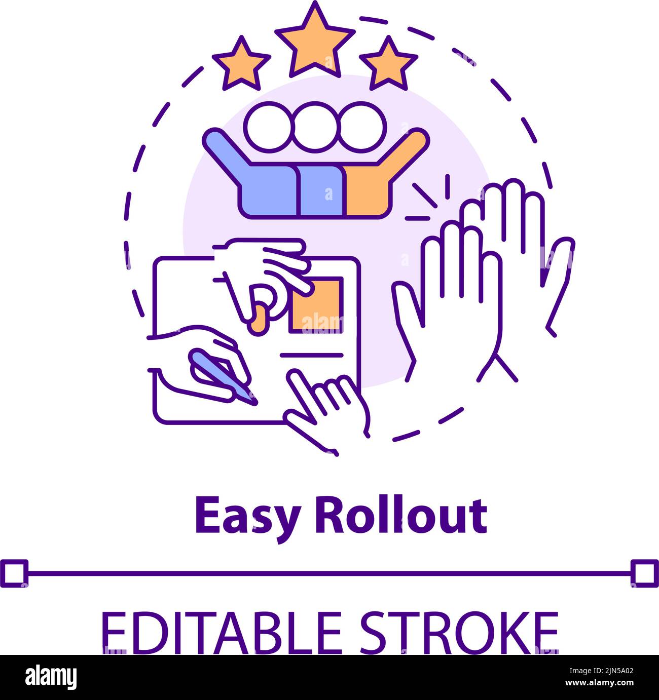 Easy rollout concept icon Stock Vector Image & Art - Alamy