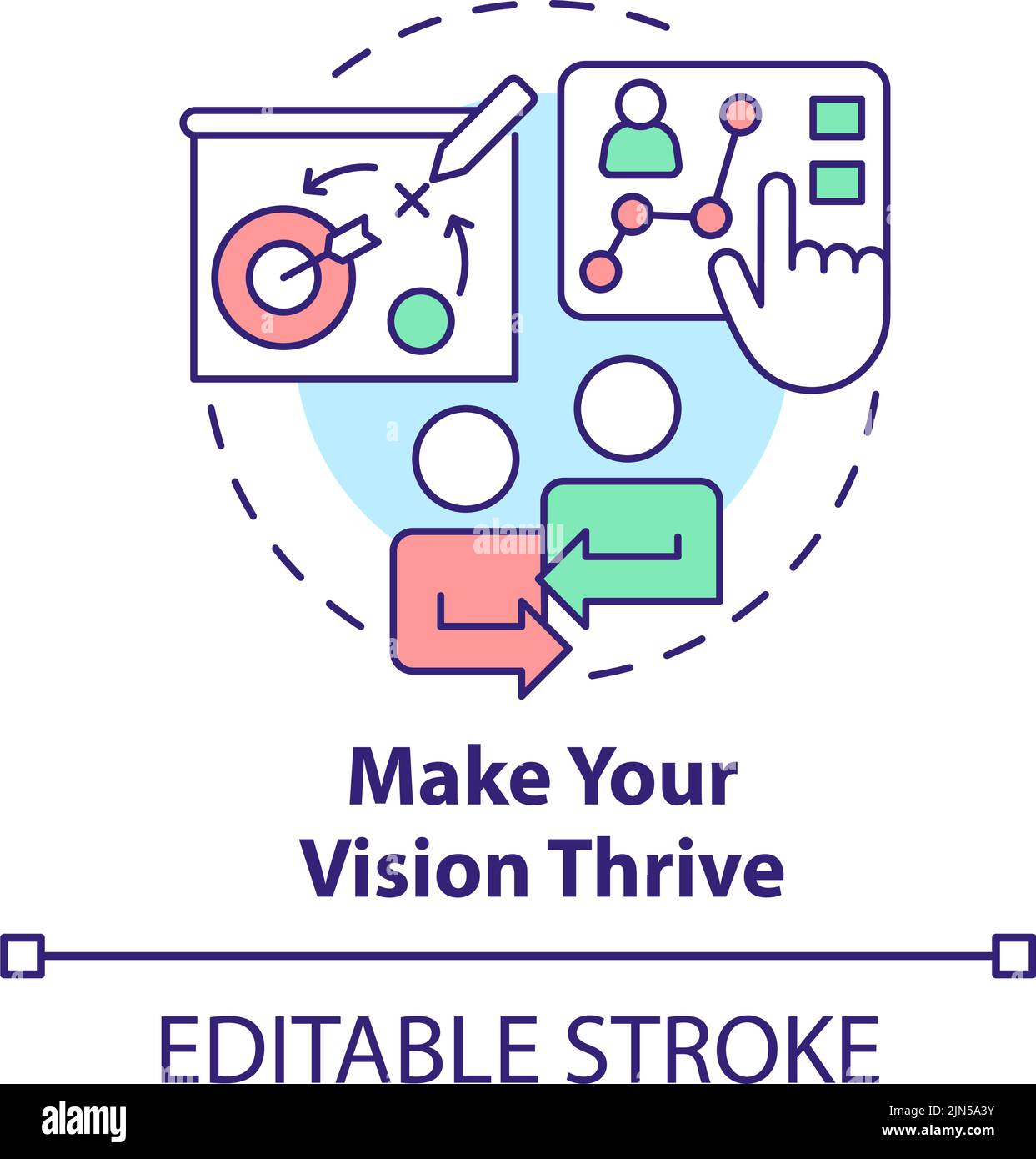 Make vision thrive concept icon Stock Vector Image & Art - Alamy