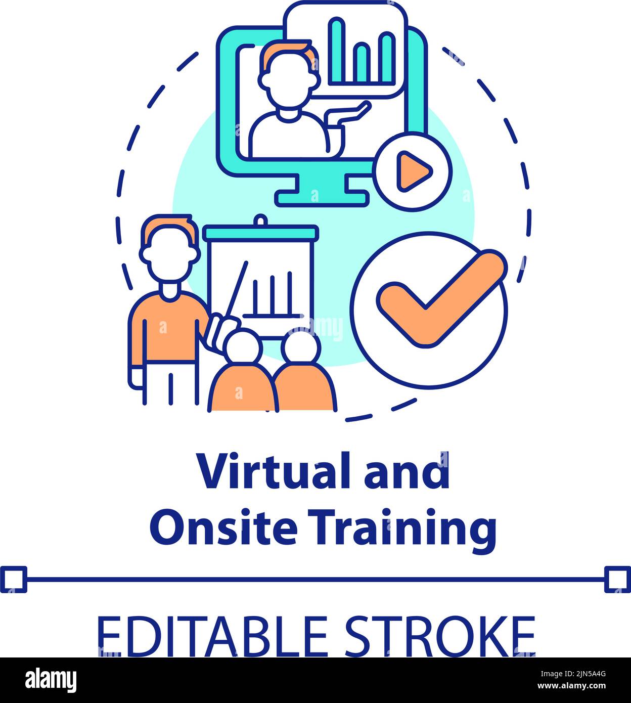 Virtual and onsite training concept icon Stock Vector Image & Art - Alamy Virtual and onsite training concept icon Stock Vector Image & Art - Alamy